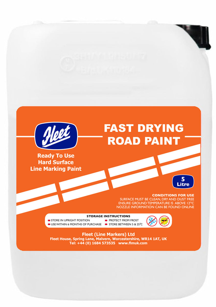 Quick Drying Road Paint 5 litres (Made to order) – Fleet Line Markers